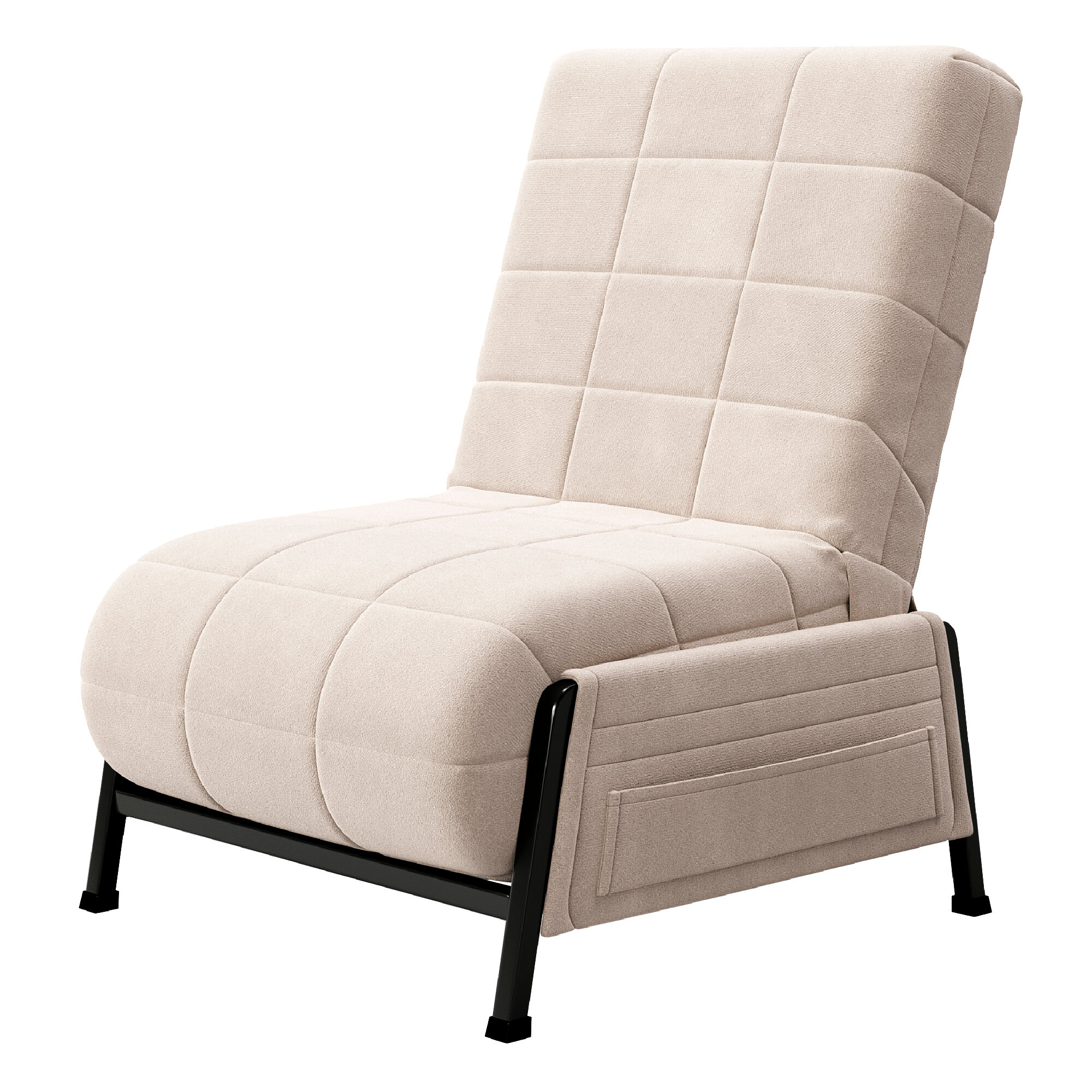 Кресло-кровать Акробат Блэк Бест 02, независимый пружинный блок (НПБ) , стежка прямоугольник, 75х85х94 см