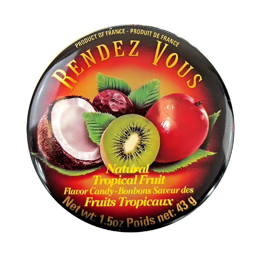 Rendez Vous леденцы освежающие тропические фрукты 43 гр
