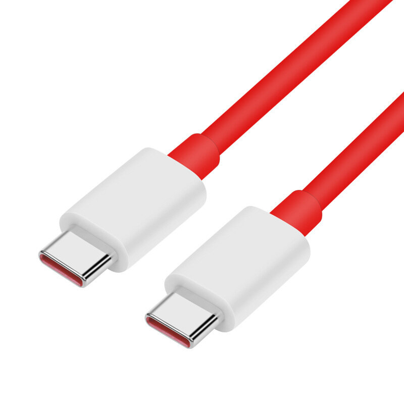 Красный кабель для быстрой зарядки 65 Вт 2 метра для Realme GT Neo5, GT Neo3, GT5 - USB-C к USB-C
