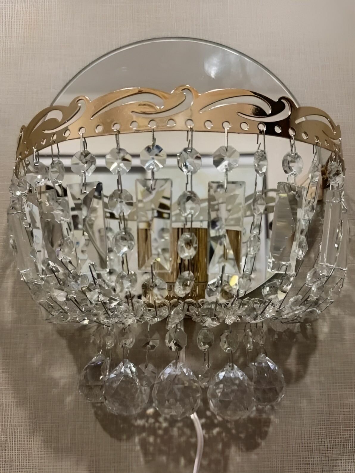 Хрустальная бра Анжелика (шар)