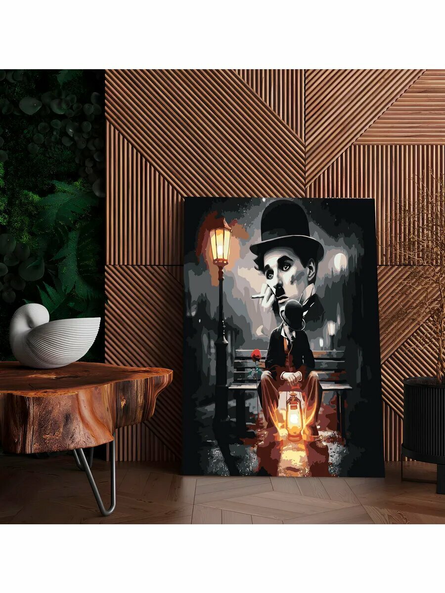 Картина по номерам Чарли-Чаплин_Портрет