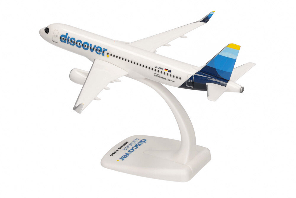 Herpa Snap-Fit Модель самолета Airbus A320 Discover Airlines