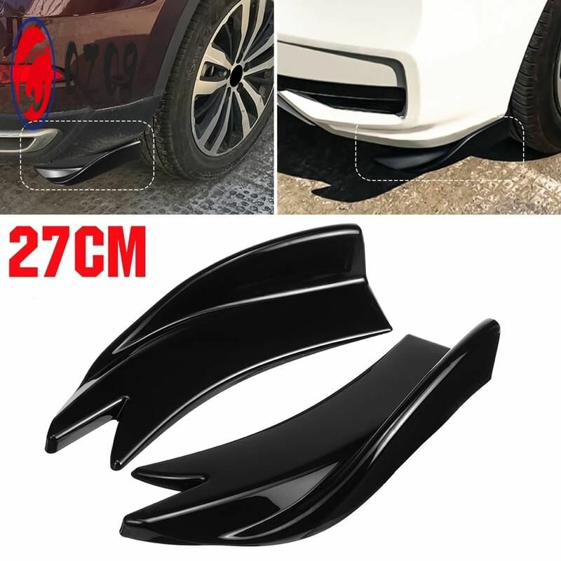 (F A Q Y) 27 см автомобильный спойлер заднего бампера Canards Fins Anti-Crash Diffuser Lip Wrap Angle Splitter Protector Guard Universal