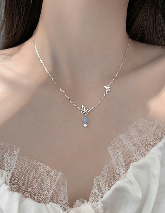 Колье, циркон, искусственный камень