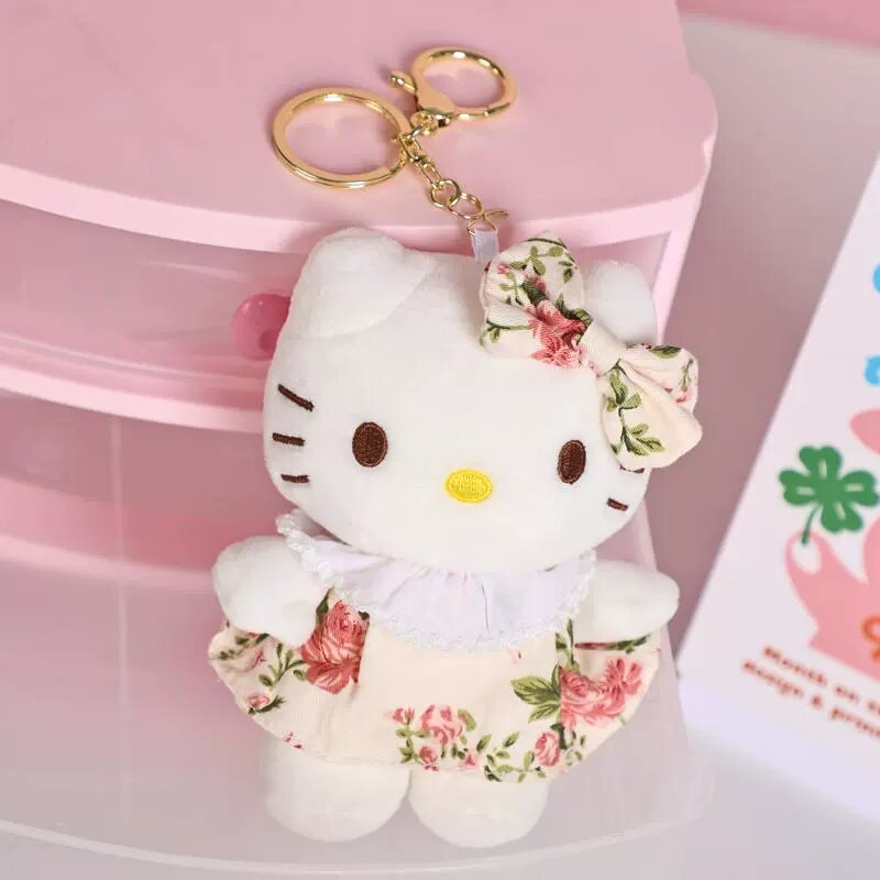Оригинальный плюшевый кулон Hello Kitty, брелок для сумки Hello Kitty, игрушка-украшение, подарок на день рождения