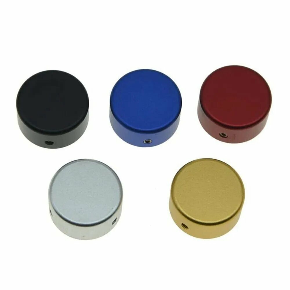 5Piece Footswitch Toppers Effect Foot Nail Cap Алюминиевый Защитный Колпачок Для Педали С Случайный Цвет