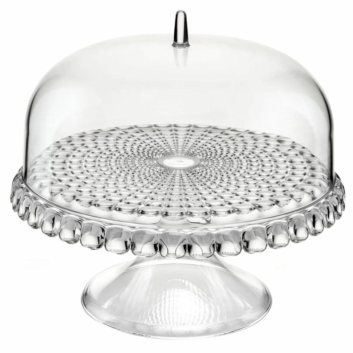 Блюдо для торта Guzzini Tiffany Cake Stand with Dome Transparent 19940100