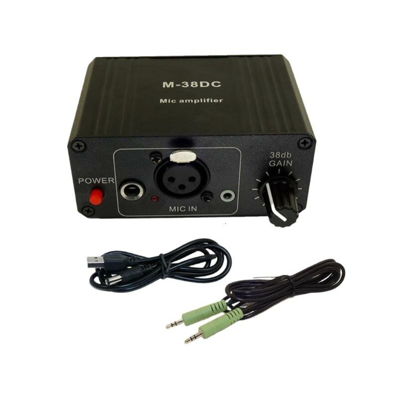 Высококачественный микрофонный предусилитель, С кабелем 3,5 мм