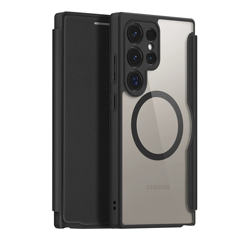 DUXDUCIS Galaxy S25 Ultra Магнитный Чехол Черный Стандартная Магнитная Вставка Ударопрочный