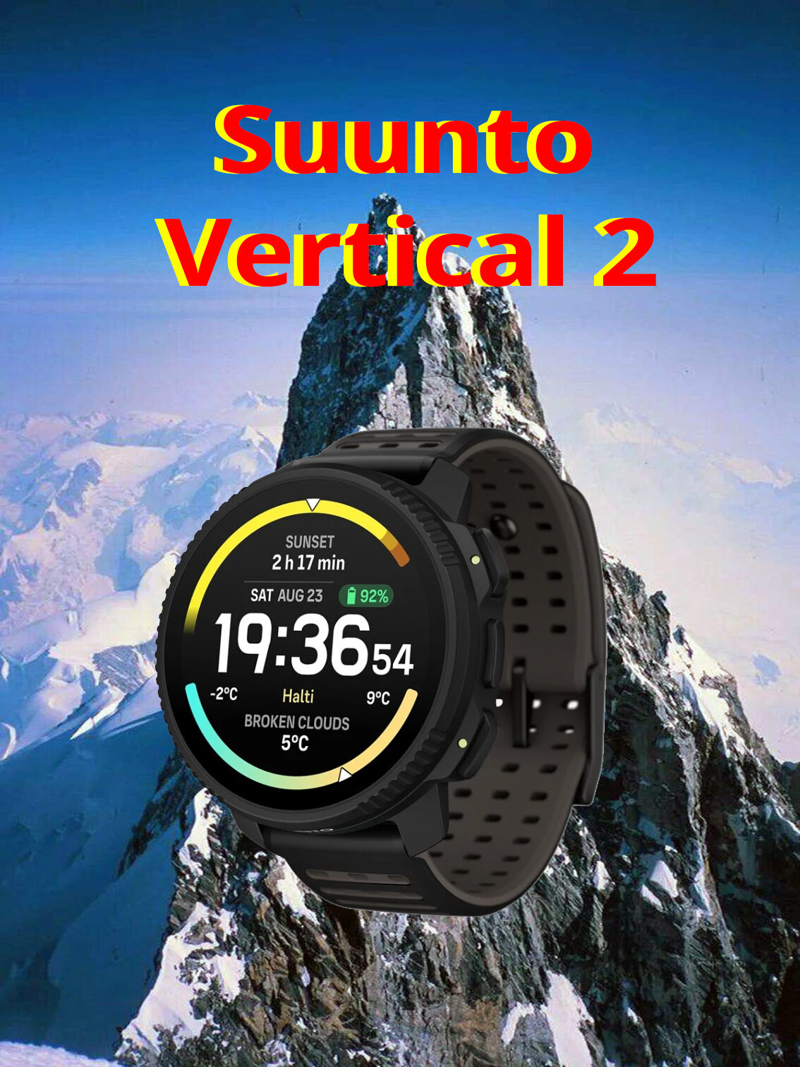 Спортивные смарт часы SUUNTO VERTICAL 2 All Black