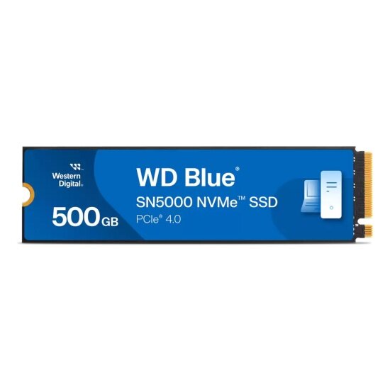SSD диск Western Digital Blue SN5000, 500GB, M.2 2280, PCIe 4.0 x4 (WDS500G4B0E)