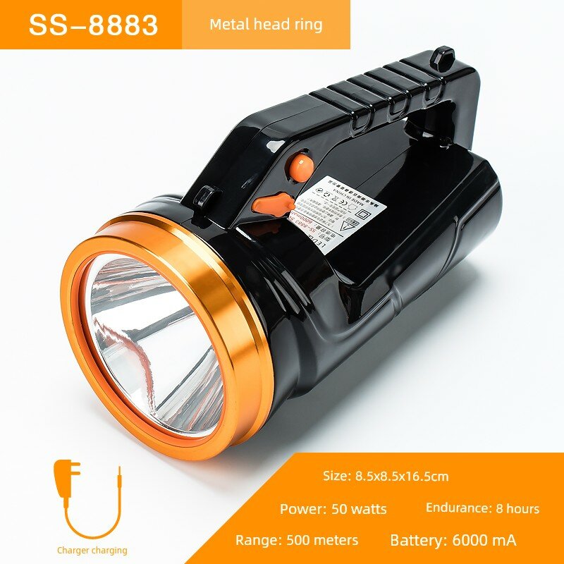 Мощный светодиодный фонарь SUSEN для патрулирования, пожаротушения и экстренных ситуаций, перезаряжаемый, большой,