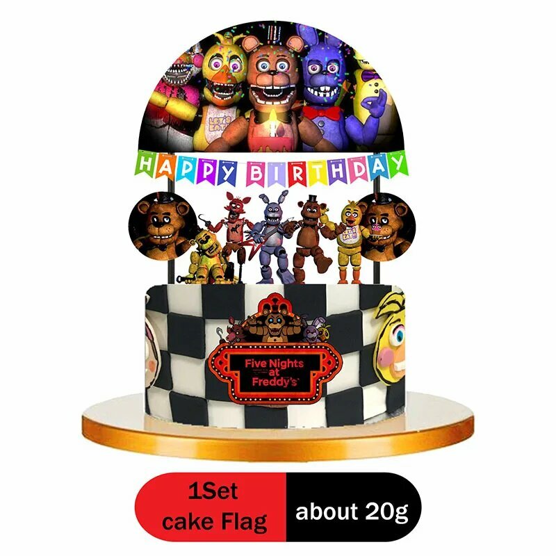 Набор для торта Five Nights at Freddy's, Cake Flag 1Pcs 1