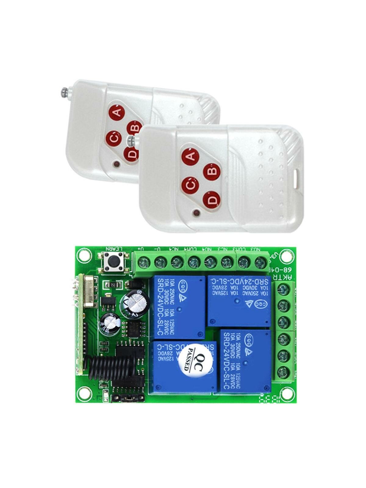 433 МГц Беспроводной пульт дистанционного управления 4-канальный модуль ретрансляции приемника-передатчика