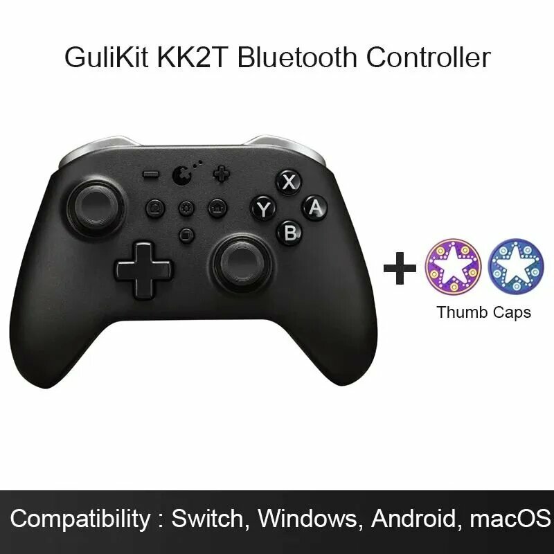 GuliKit KK2T Беспроводной игровой контроллер Bluetooth с магнитным джойстиком TMR для защиты от дрейфа