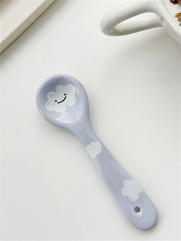 Ложка десертная Десертная ложка 1 предм. голубой