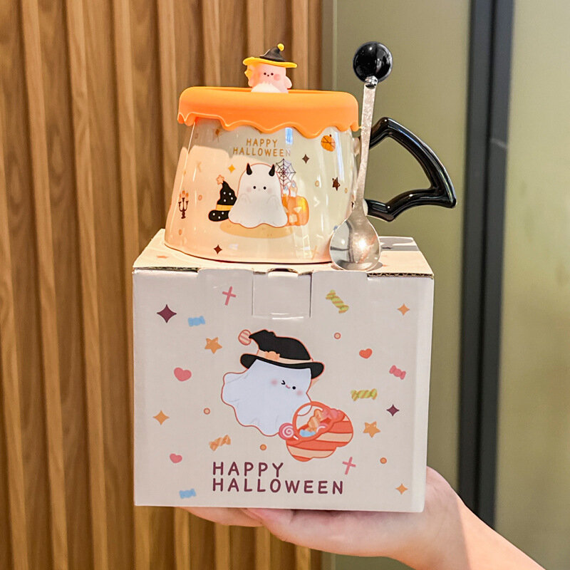 Милая керамическая кружка в виде привидения — отличный подарок на день рождения, идеально подходящий для лучших подруг или в качестве подарка к началу учебного года/выпускному.