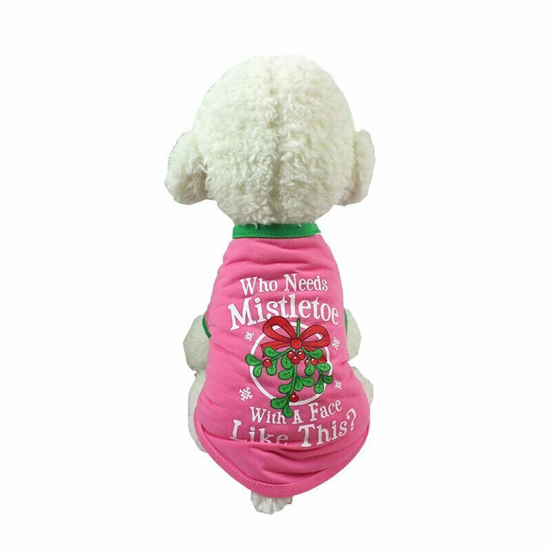 Одежда для собак soft and comfortable christmas pet clothes dog santa sweater shirt, размер b-s