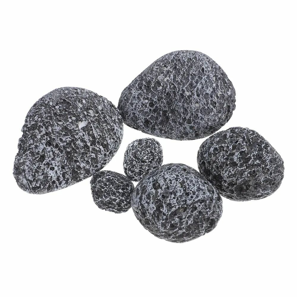 6 шт. декоративных искусственных камней, реалистичные искусственные камни для внутреннего и наружного использования, для аквариумов, террариумов и ландшафтов