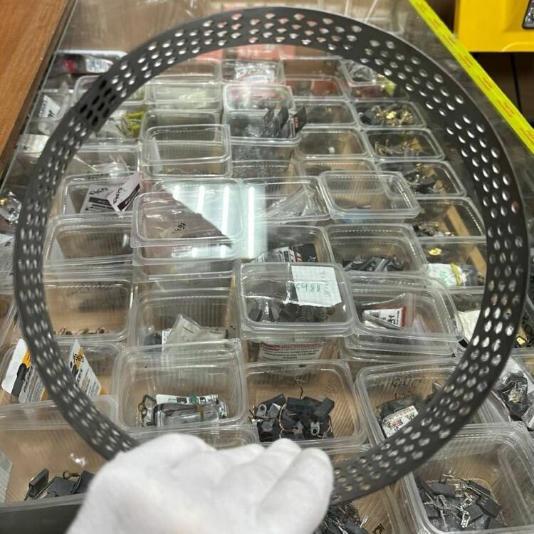 Сетка боковая сито кольцо 20х4см толщиной 1мм d5мм стальная зернодробилок-кормоизмельчителей