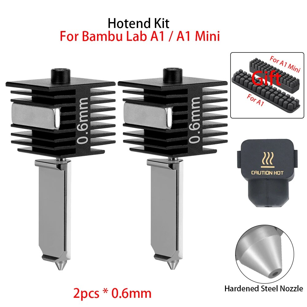 Hotend Kit для Bambu Lab A1 / A1 Mini, 0.6mm, 2шт
