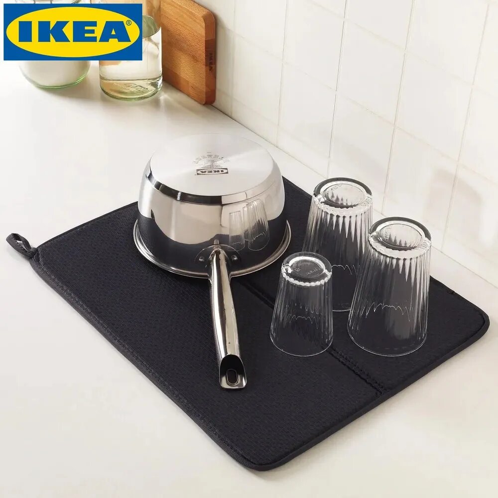 IKEA Коврик для сушки посуды, 44 см х 36 см х 0.7 см