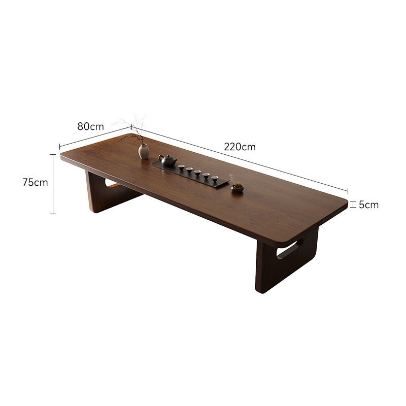 Новый китайский стиль, стол для чая из массива дерева для домашнего офиса, стол для обсуждений, оригинальный деревянный большой стол, креативный стол для заваривания чая в стиле дзен и стулья