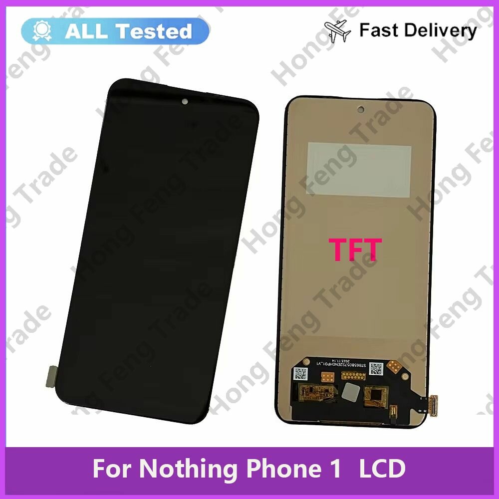 Дисплей для Nothing Phone 1 TFT, дисплей в сборе с сенсорным экраном, черный , содержать инструментов