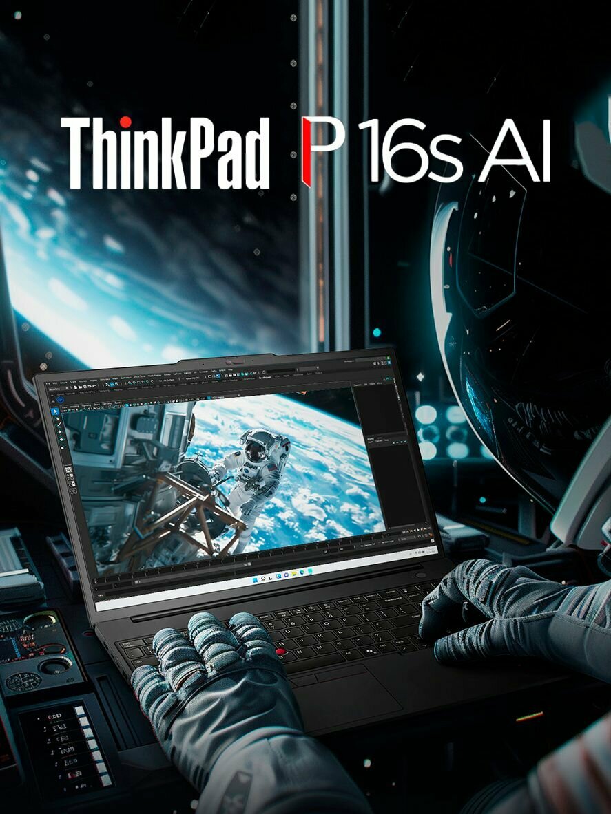 Ноутбук Thinkpad P16s Gen 3 / UItra 7 155H, 32GB, 1TB, RTX500, OLED 4K