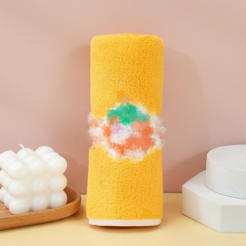 Коралловое бархатное полотенце талия полотенце подарочный наряд мягкий толстый впитывающий сухое полотенце для волос