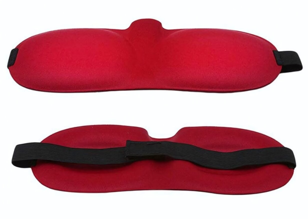 Маска для BDSM красная, текстиль, с регулируемой резинкой, универсальный размер