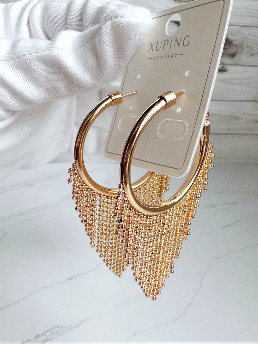 Серьги с подвесками, конго