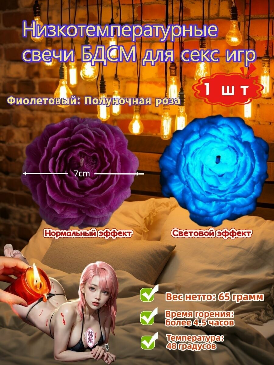 Низкотемпературные свечи БДСМ для секс игр +18