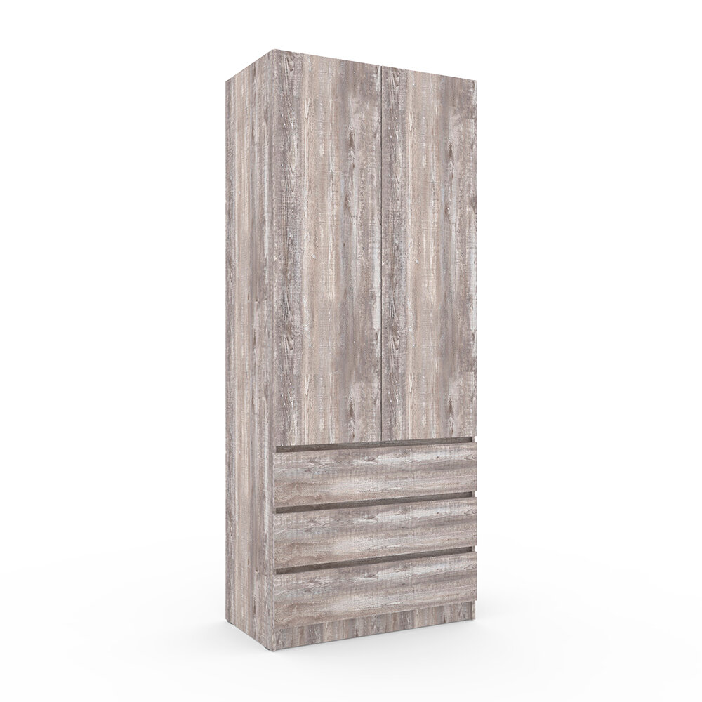 Шкаф распашной КарИВи 9.0 90x220 Бетон