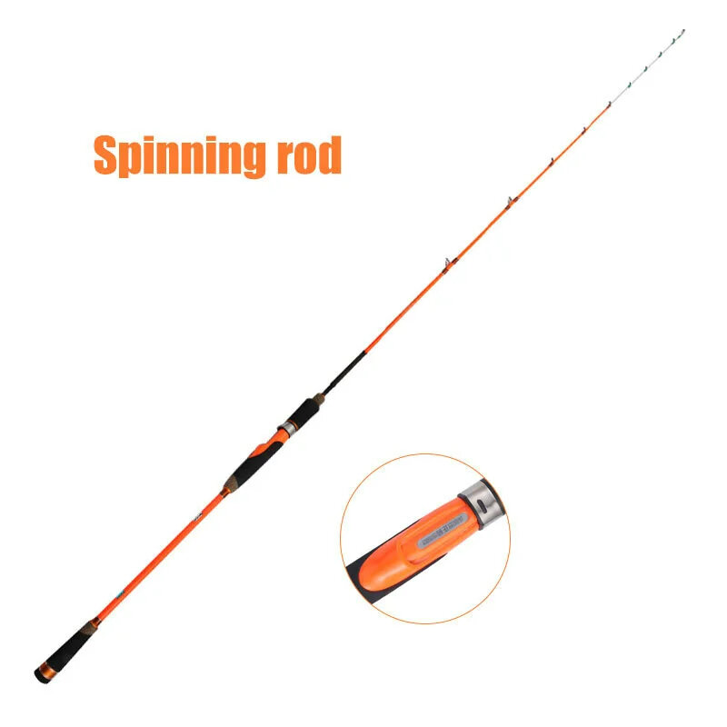 Удилище для рыбалки Squid Octopus Egi Spinning Jigging Casting Морское 2 сегмента 1.35м-1.8м Титановый наконечник Ручка EVA Карбон Boat Rods PE 1-3# 9-10 направляющих