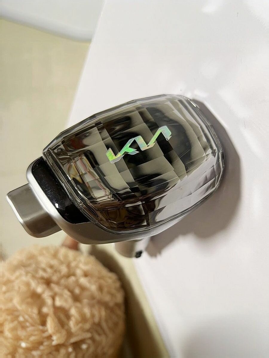 Ручка АКПП стеклянная с голографическим логотипом KN