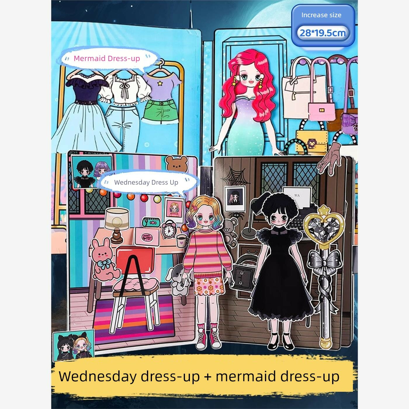 Развивающая книжка-раскраска «Принцесса Эльза»: Новинка, Набор для творчества для девочек, Сделай сам, без вырезания,