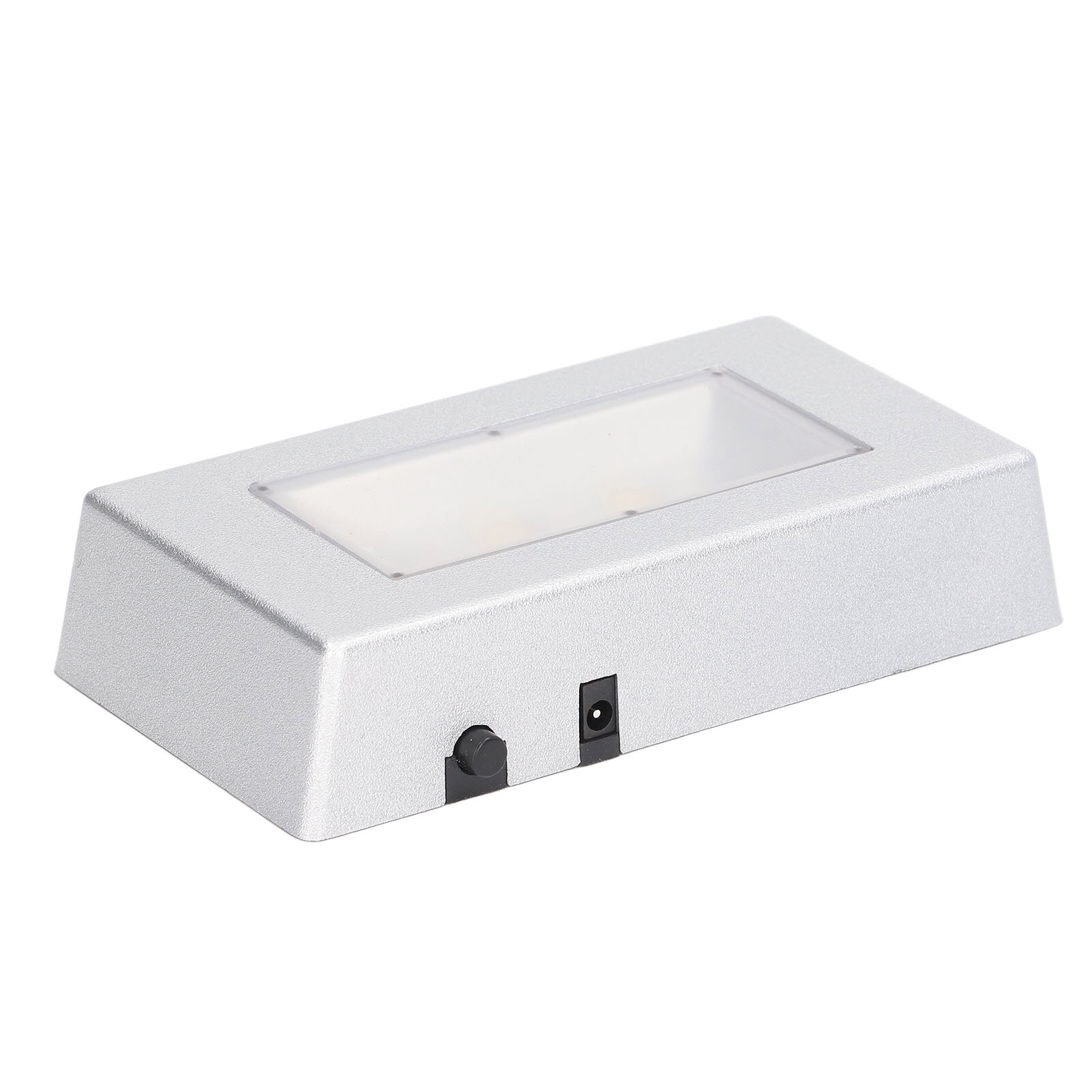 LED Display Base Multi Mode Lighting Silver Rectangular Light with USB Cable for Jewelry Crystals — фото 1
