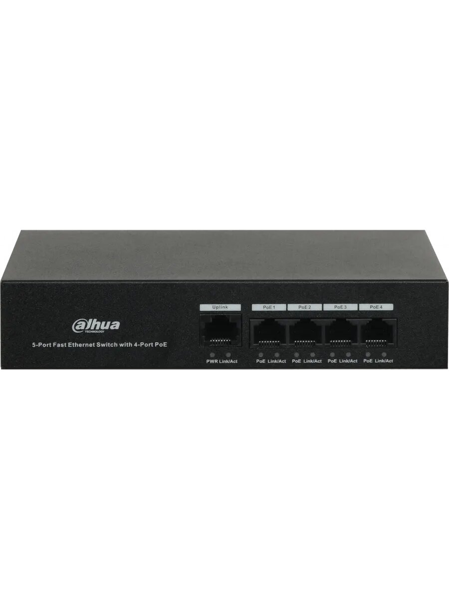 Коммутатор DH-PFS3005-4ET-36 5-портовый неуправляемый с РоЕ