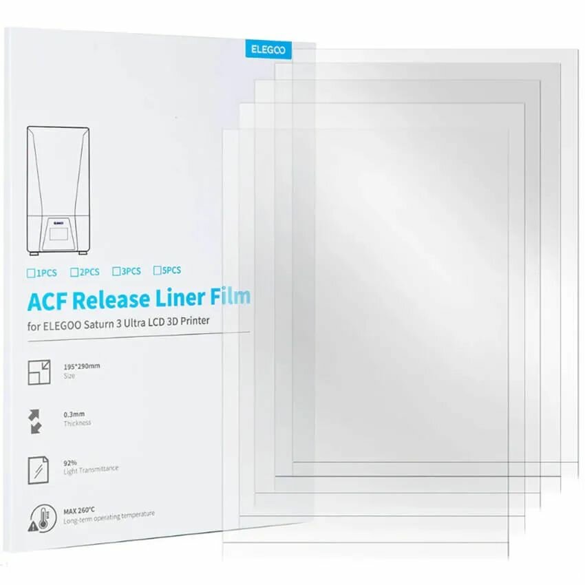 Пленка ACF (5 шт.) для 3Д принтера Elegoo Satrun 3 Ultra