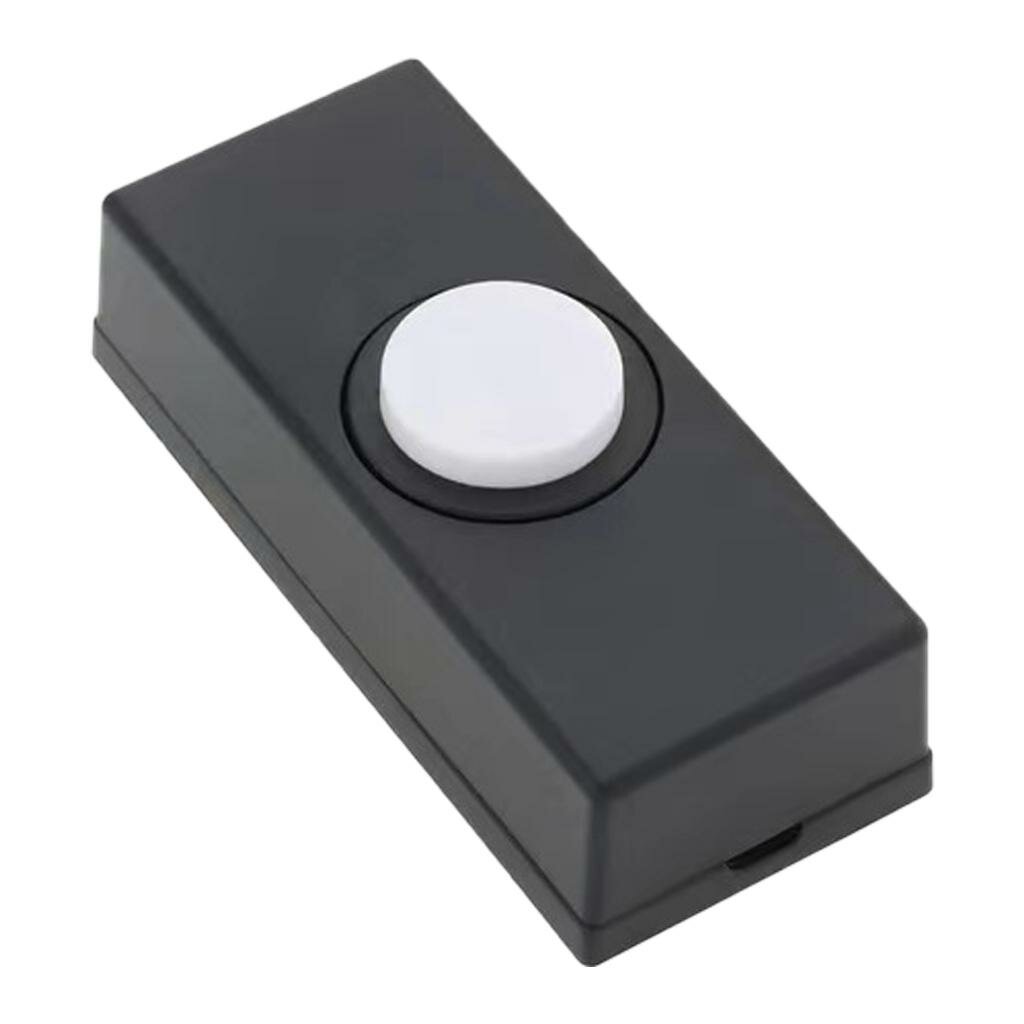 Кнопка дверного звонка настенная, Черный