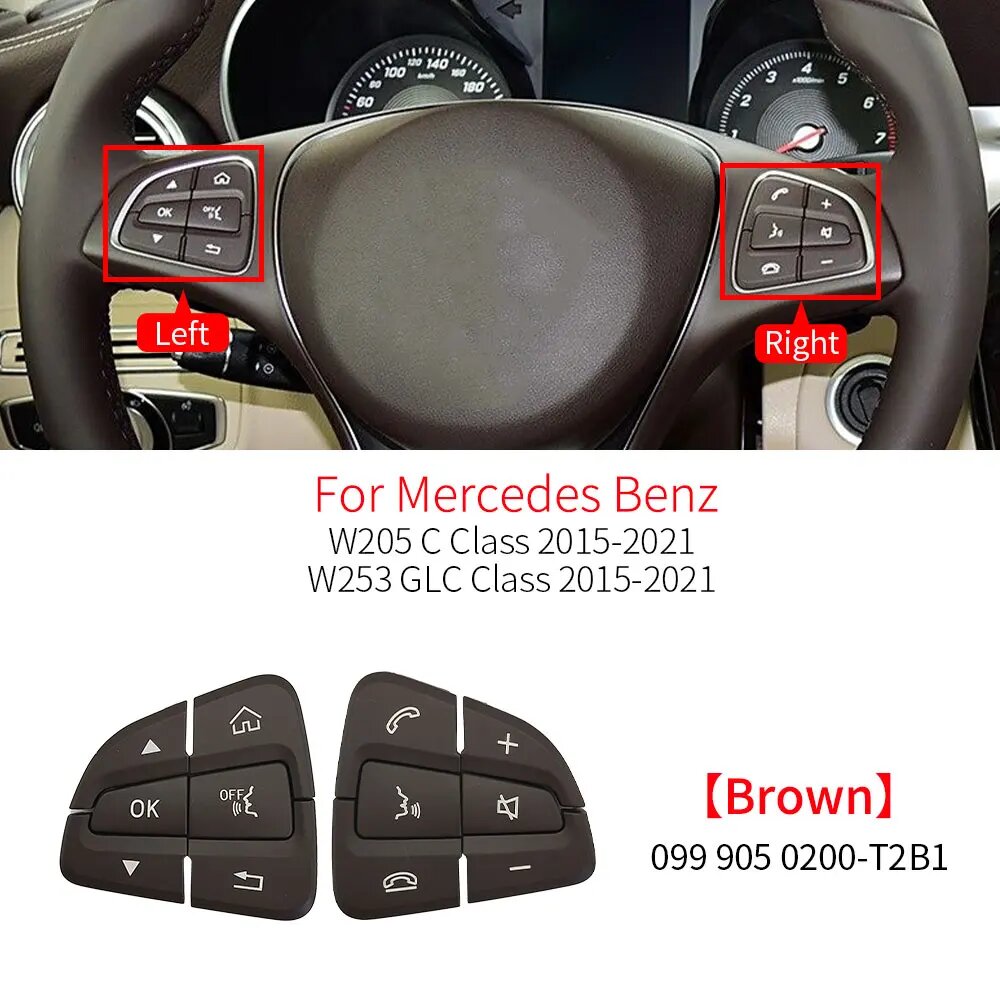 Кнопки управления на руль Mercedes Brown W205 W253 C GLC Class
