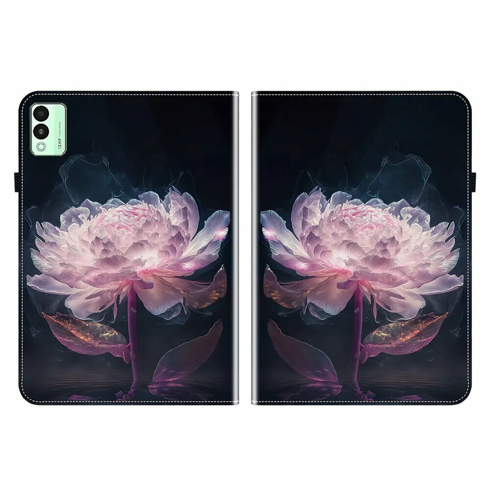 Чехол книжка для Tecno Megapad 11 с красивым рисунком