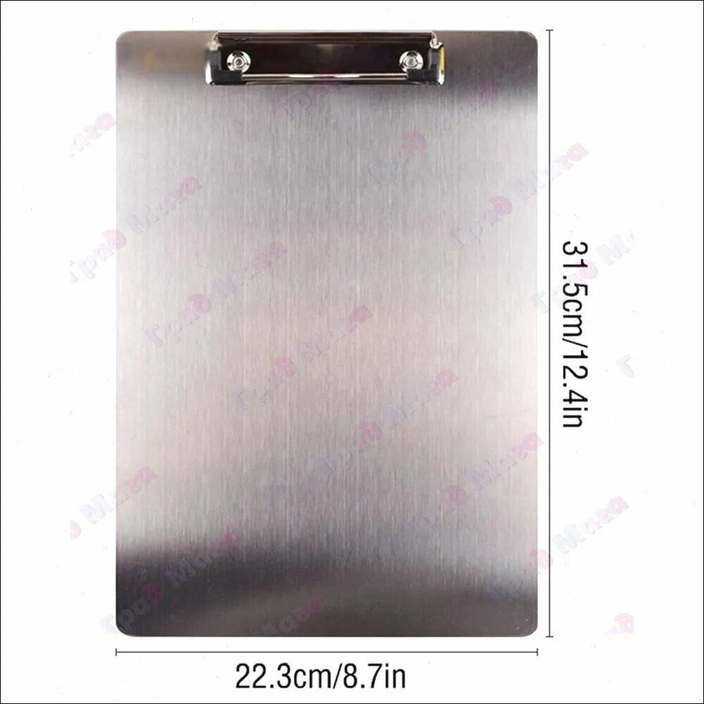 2X Металлический планшет-планшет формата А4 из нержавеющей стали для хранения счетов, файлов для письма, меню, шина для бизнеса