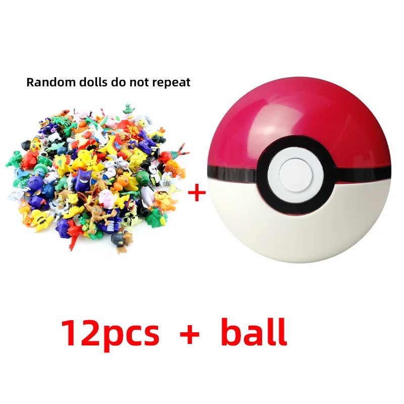 Покебол с фигурками Pokemon 12 шт, Цвет: 16