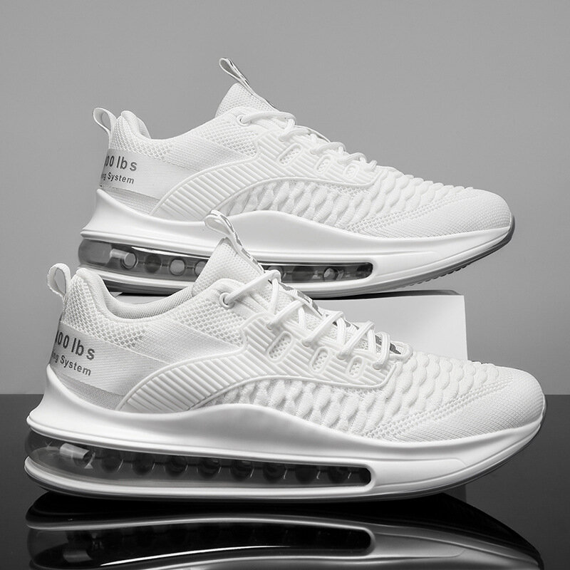 Летние мужские кроссовки Yeezy, дышащие, амортизирующие кроссовки с воздушной подушкой, размер плюс 48, модная мужская спортивная обувь, кроссовки для бега, 39-48.