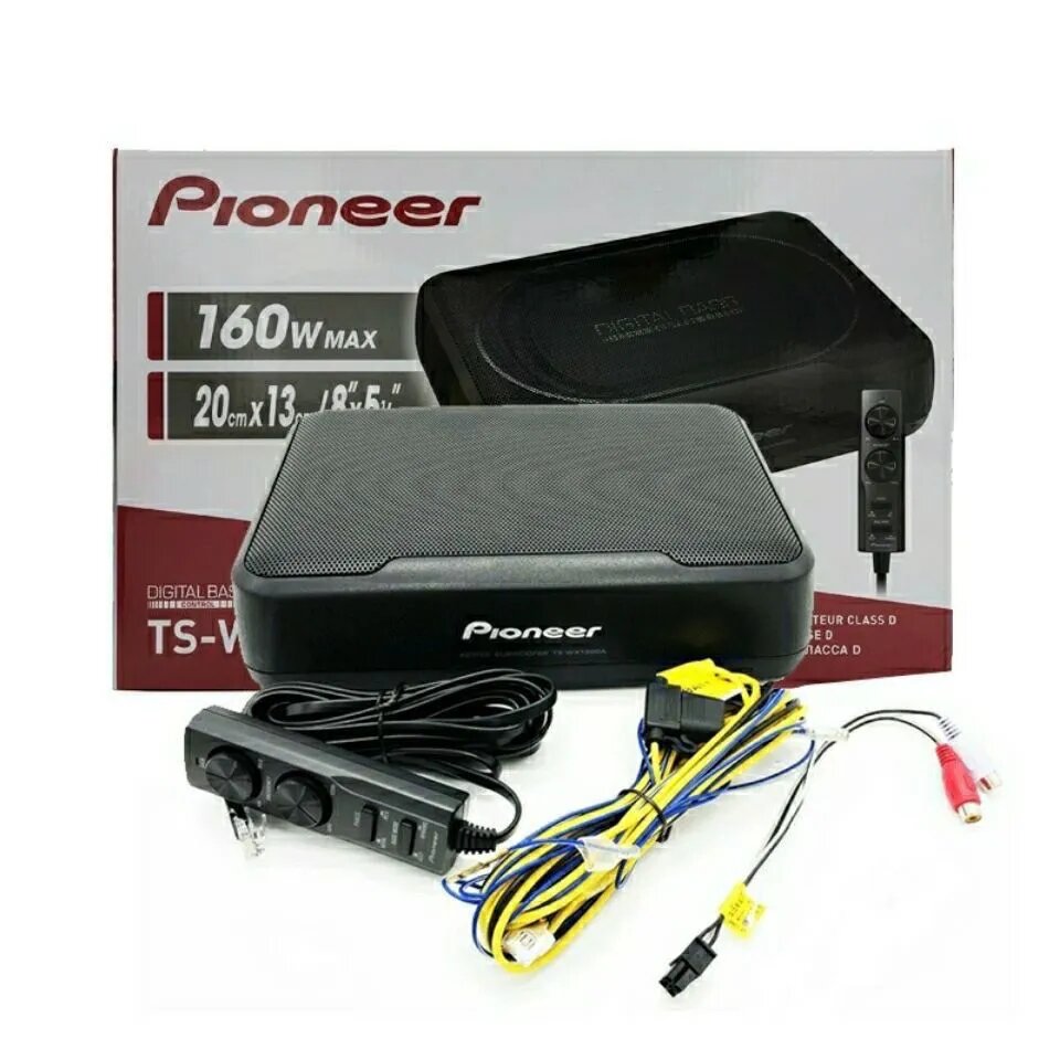 Pioneer TS-WX130DA 20cm активный сабвуфер 160W, беспроводная колонка, черный