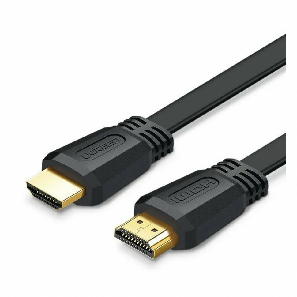 Кабель Ugreen ED015 HDMI - HDMI Flat Cable 2 м (70159) черный