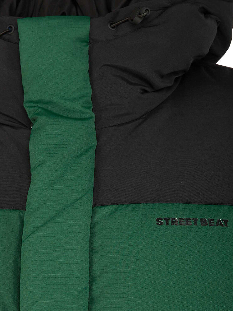 Пуховик STREETBEAT Jacket Basic Down, размер L, зеленый темный — фото 1