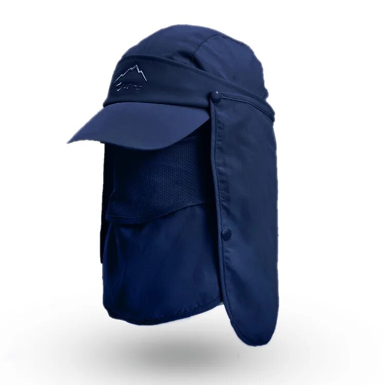 Водонепроницаемая солнцезащитная шляпа из полиэстера Синий, Синий, Navy Blue
